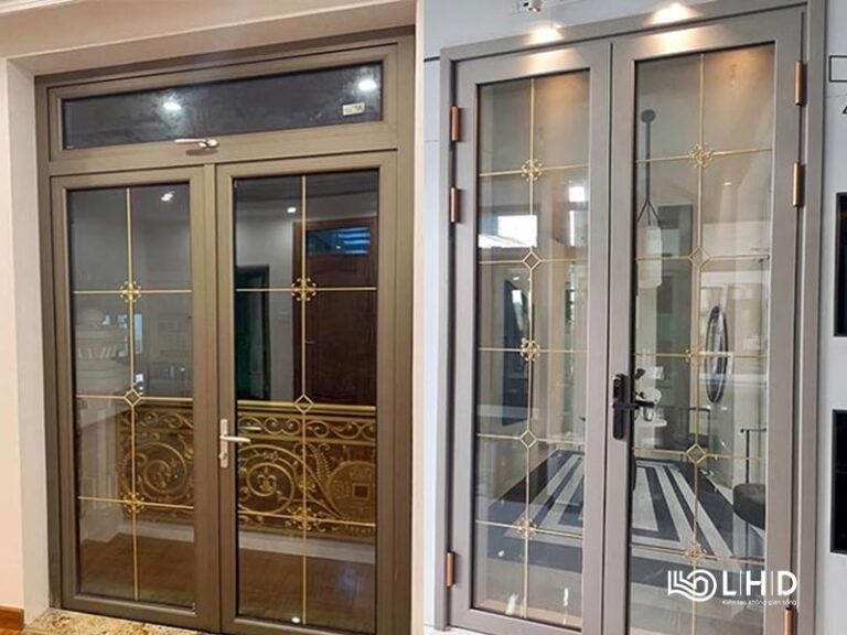 Cửa đi pano nhôm Xingfa Anode nhập khẩu hệ 55